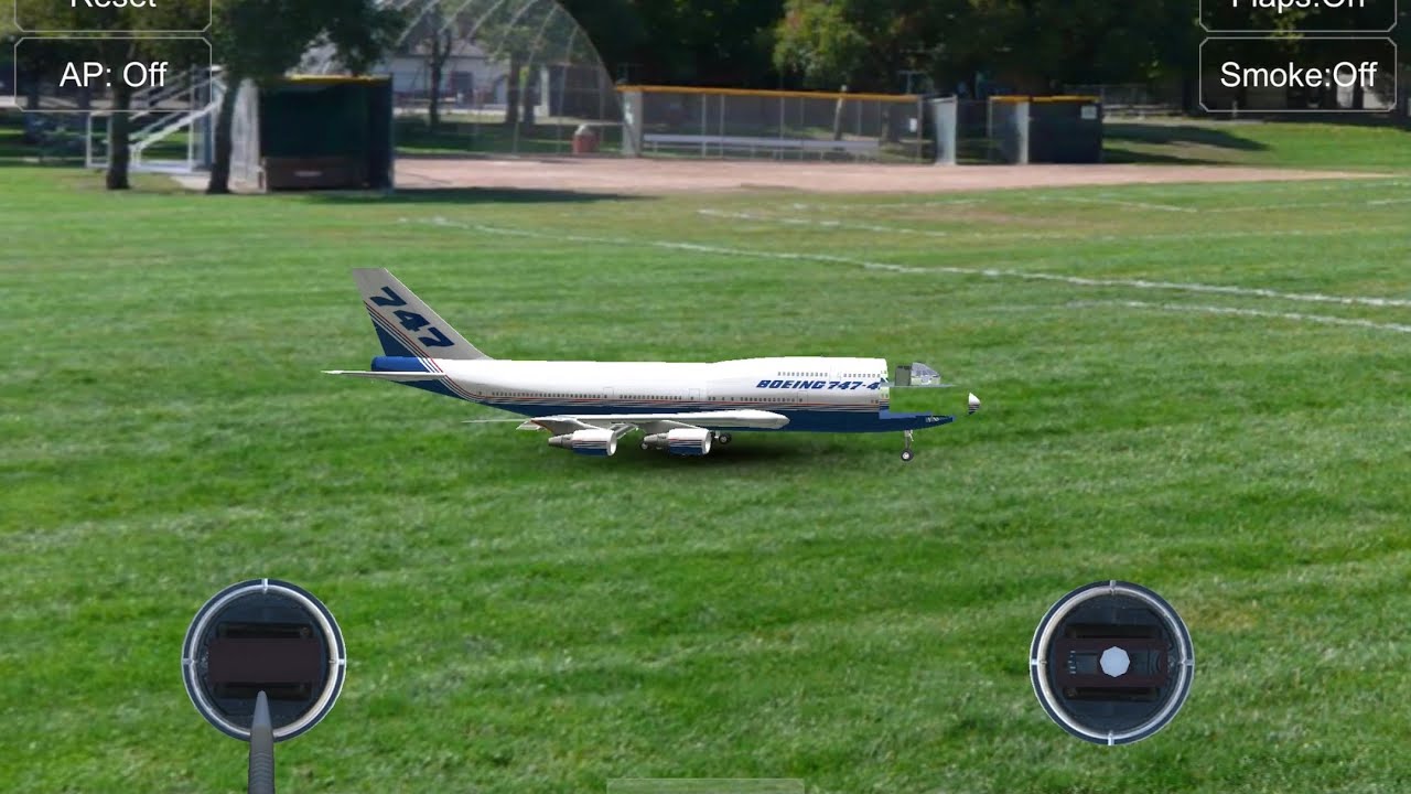 Boing with the Boeing 747-400 in Absolute RC Simulator - YouTube