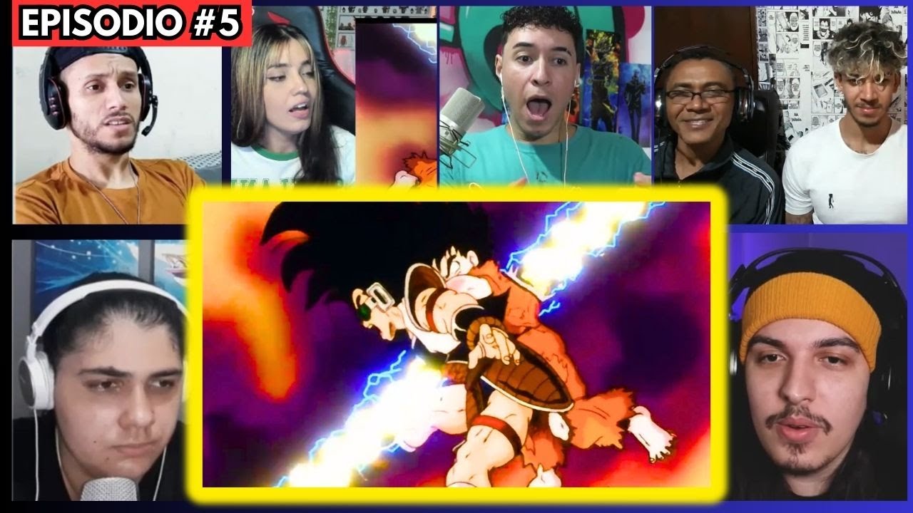 GOKU É MORTO COM RADITZ | MULT REACT | DRAGON BALL Z EP 5 - YouTube