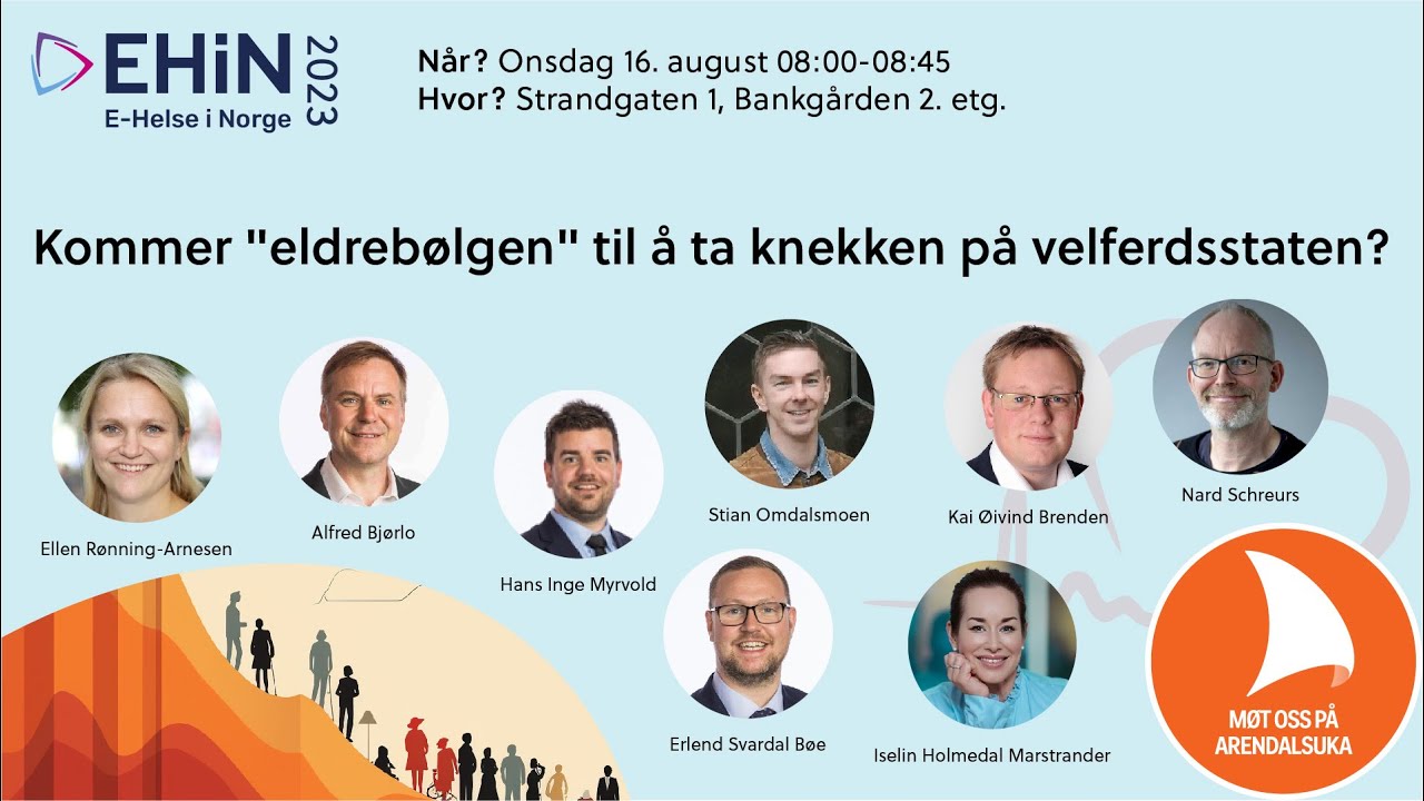 Kommer "eldrebølgen" til å ta knekken på velferdsstaten? | Arendalsuka 2023 - YouTube