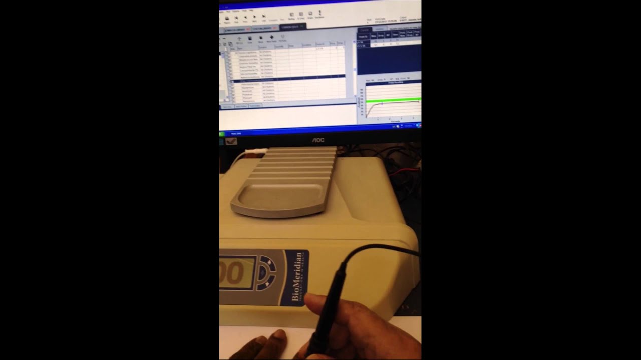 BioMeridian testing - YouTube