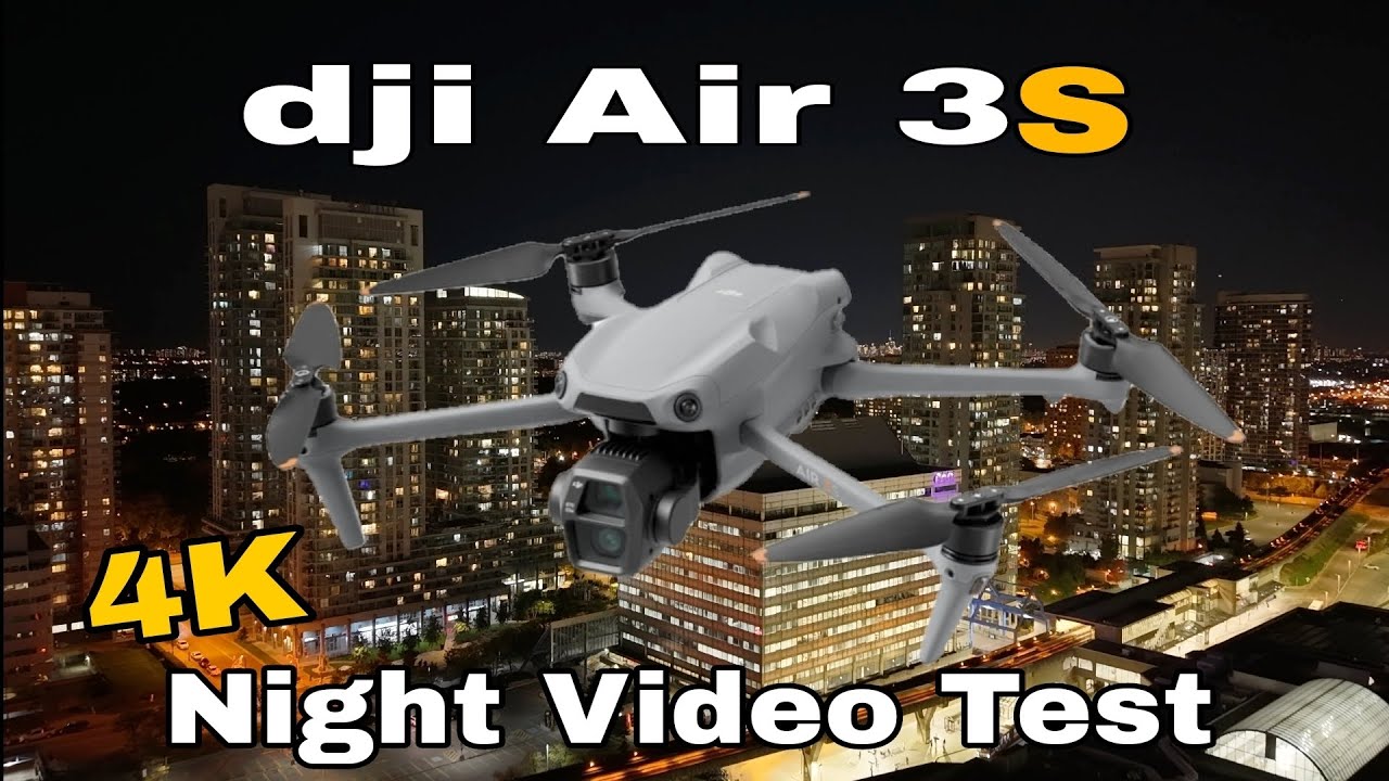 Dji Air 3s Night Video Test (4K) - YouTube