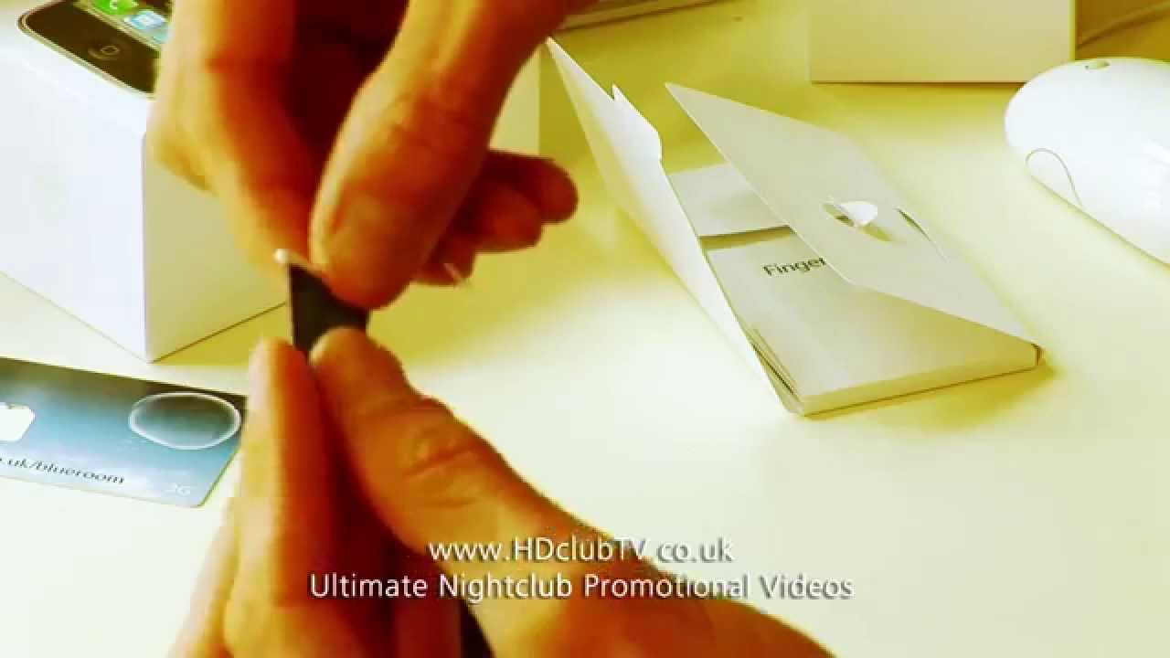 iPhone 3Gs / 3G - How To Insert A SiM Card (in a UK iPhone on O2) - YouTube