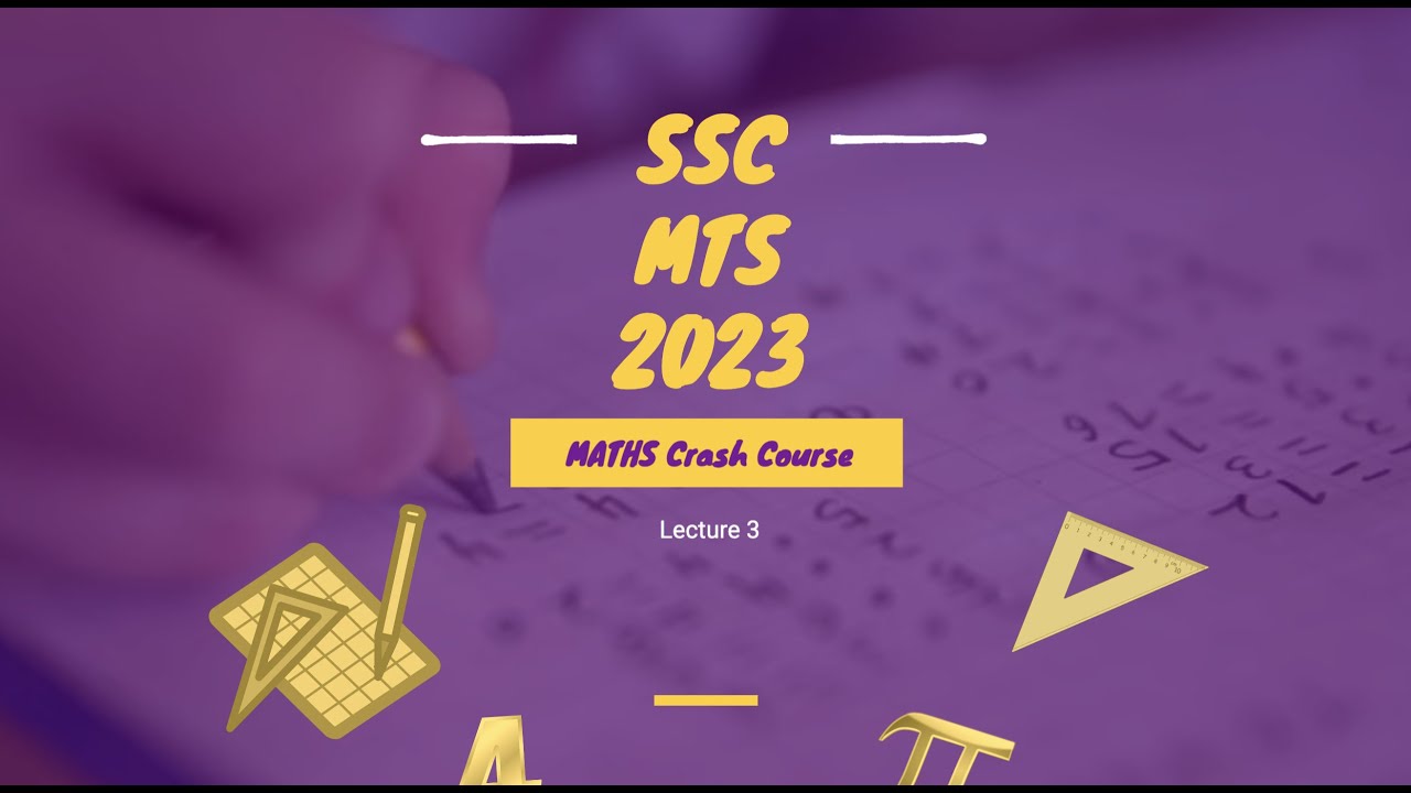 SSC MTS crash course maths lecture 3 - YouTube