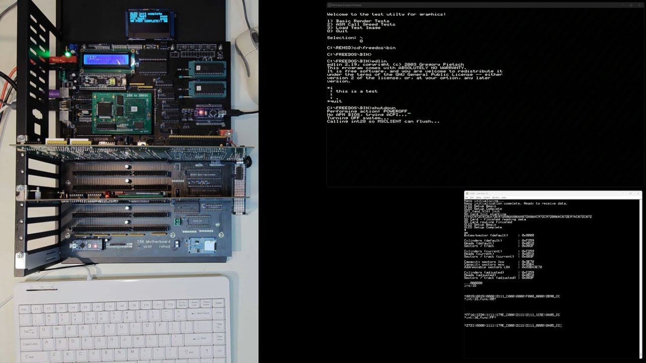 80286 Build, Ep. 110 - Upgraded 386SX, Back to Running FreeDOS - YouTube