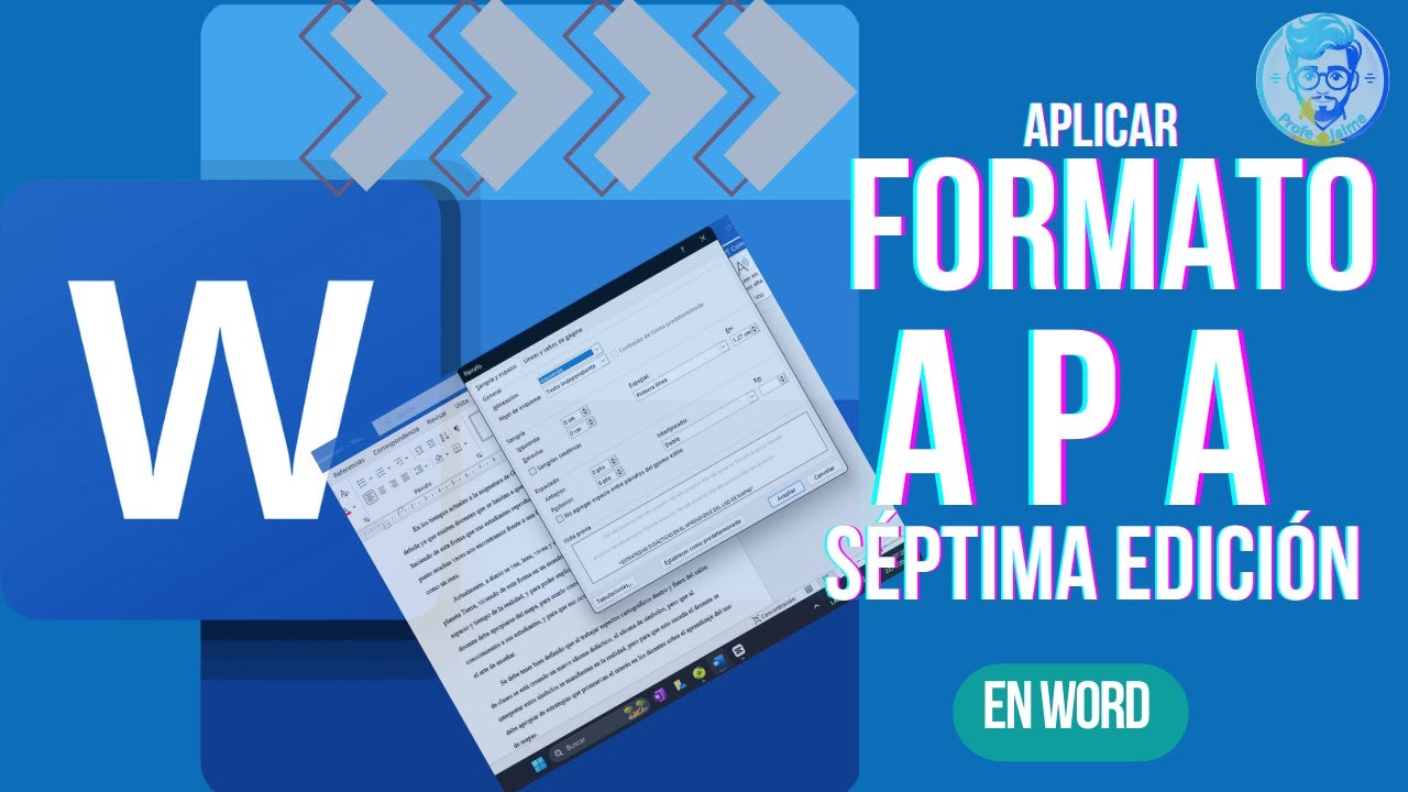 Aplicar formato APA Séptima Edición en Word - YouTube