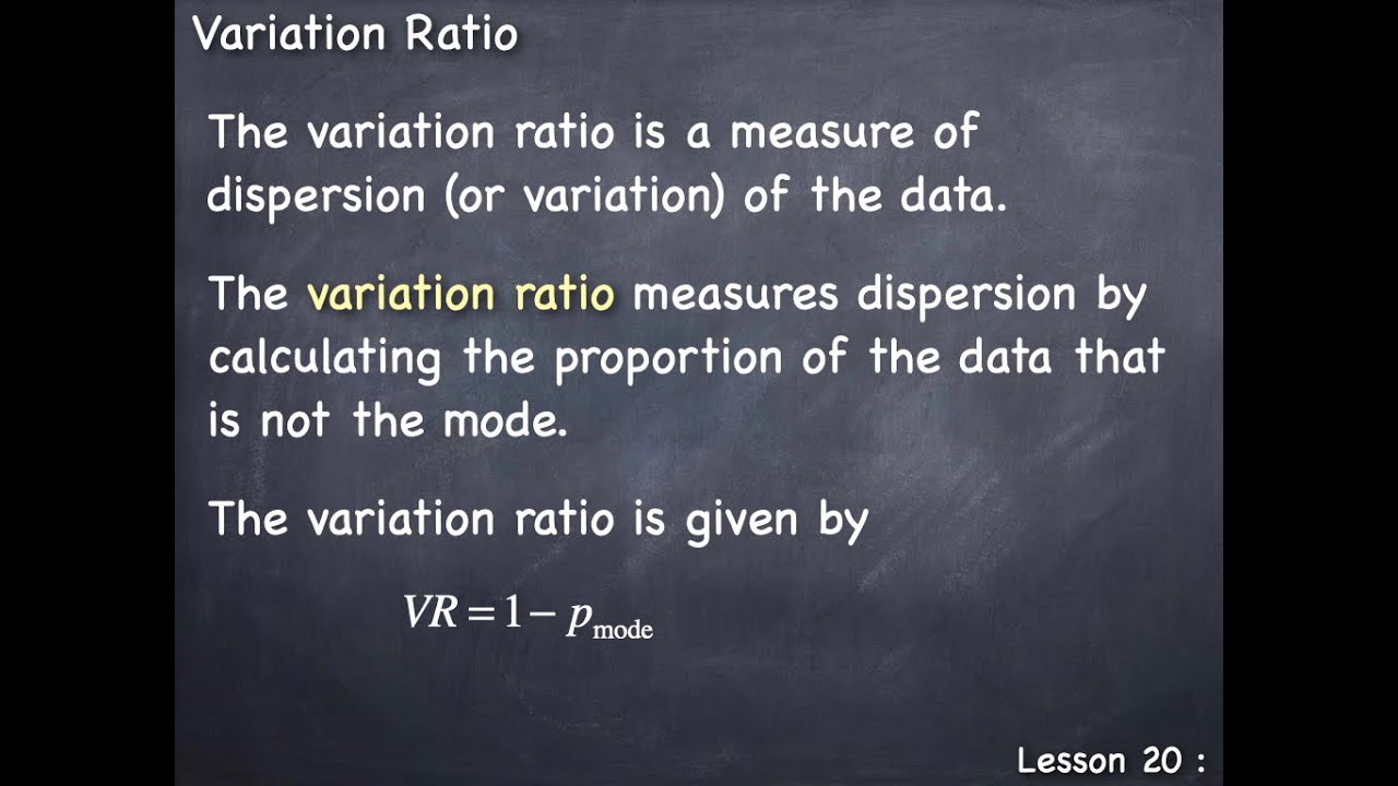 Lesson 20 Variation Ratio YouTube lesson-20-variation-ratio-youtube