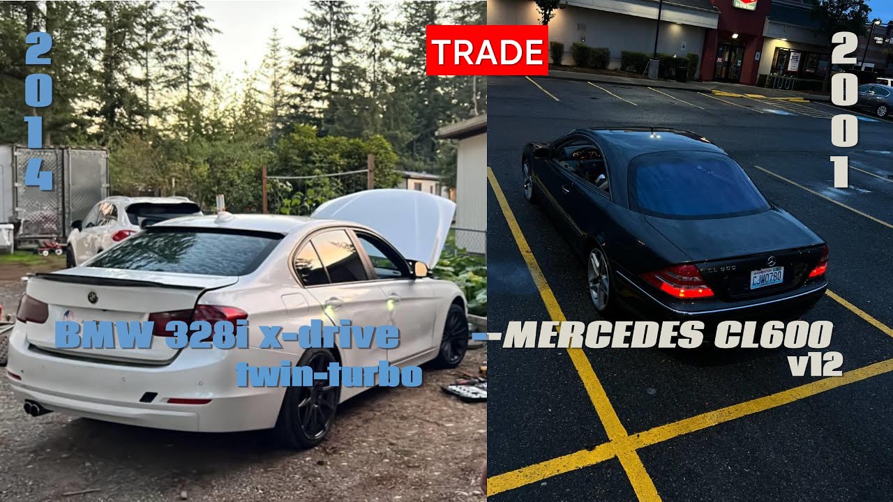 TRADE: MERCEDES CL600 - BMW F30 AND miniVlog=/ - YouTube