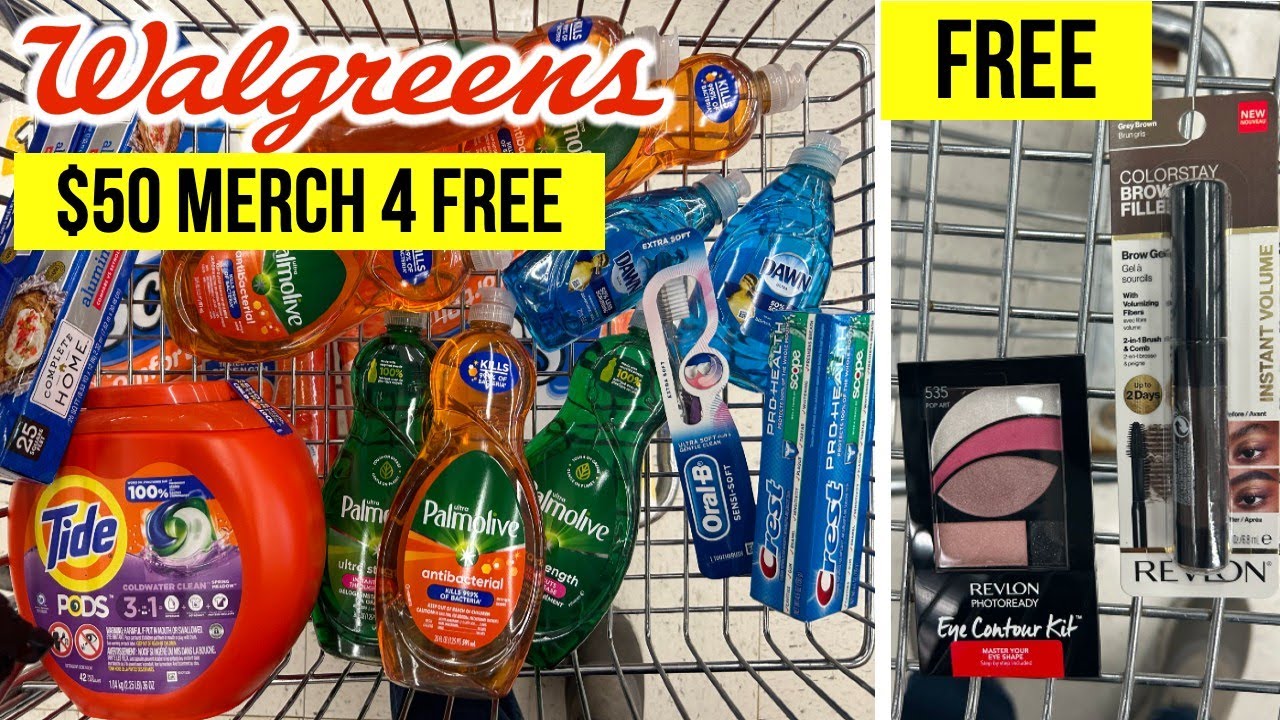 Walgreens **$50 MERCH 4 FREE **Tide + REVLON! RUN!! - YouTube
