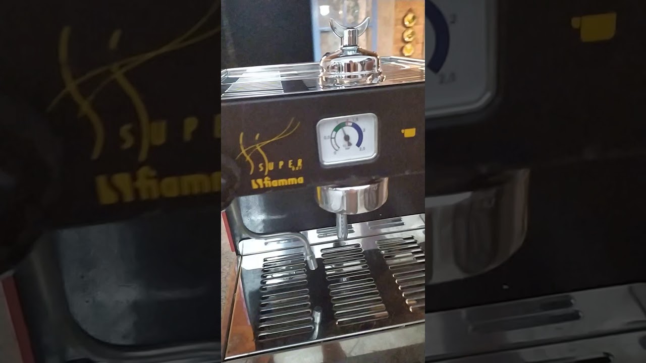 Espresso machine fiamma super bar 1997 - YouTube