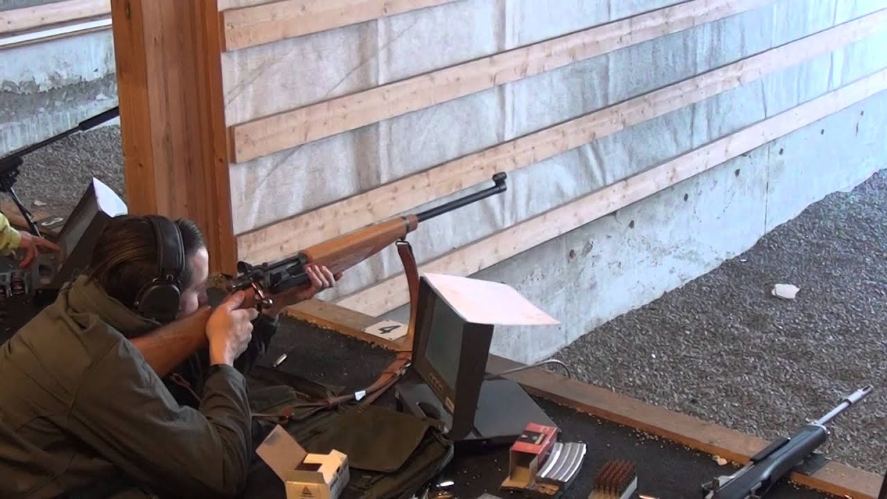 Firing Krag Jørgensen M1984 with Steyr 1895 reciever [6,5x55] - YouTube