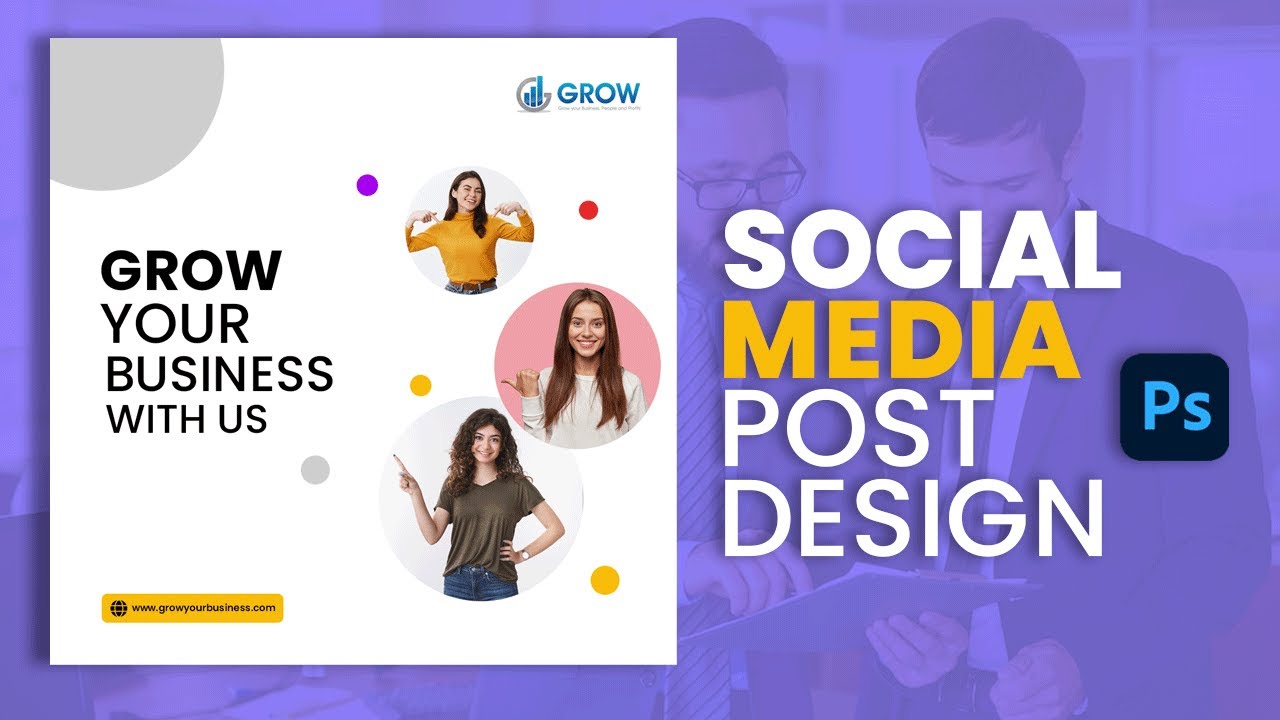 Social Media Post Design With Very Simple Technique | #viral #editing # ...