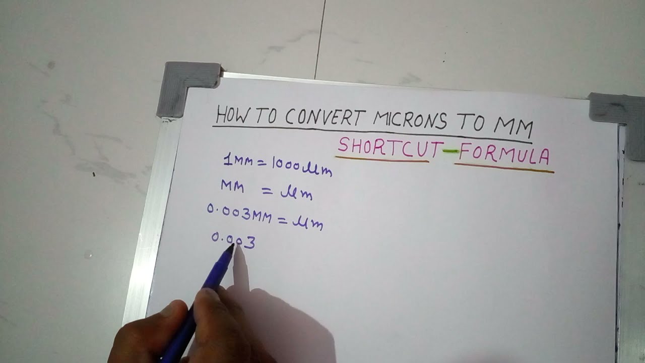 How To Convert Microns To MM Convert Shortcut Formula Hou To How To Convert Microns To MM Convert Shortcut Formula Hou To