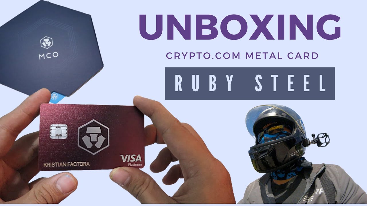 Unboxing Crypto.com Ruby Steel Visa Card (Amazing Design!) - YouTube