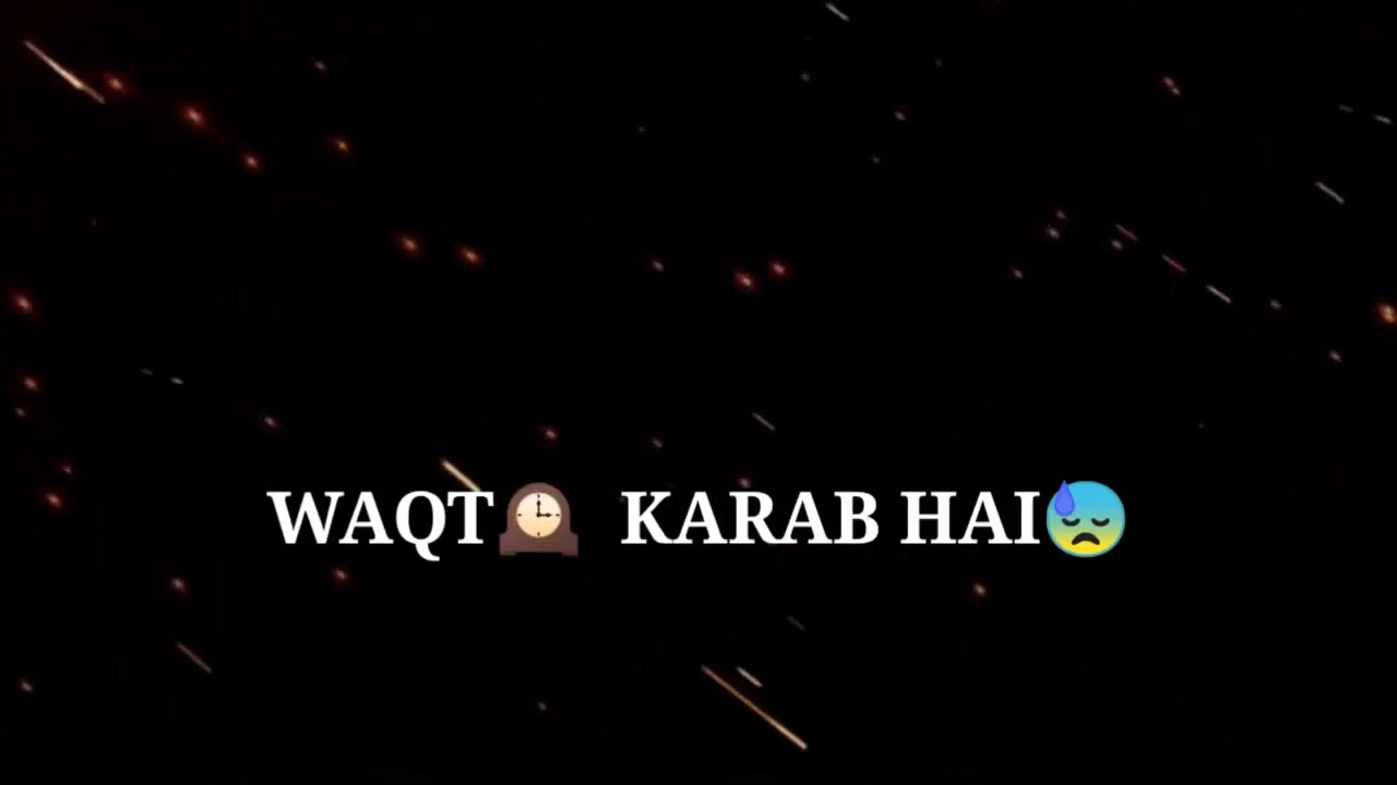 Abhi waqt kharab hai black screen shaiary! Black screen motivational ...