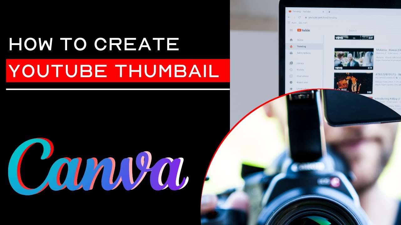 How to create a thumbnail in canva form scratch - YouTube