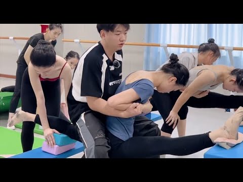 chinese ballet flexibility training painful stretching legs crying ...