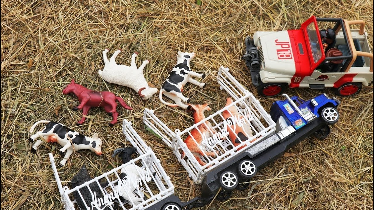 Farm Animal Transport Truck - Farmer and Construction Vehicles | Crane ...