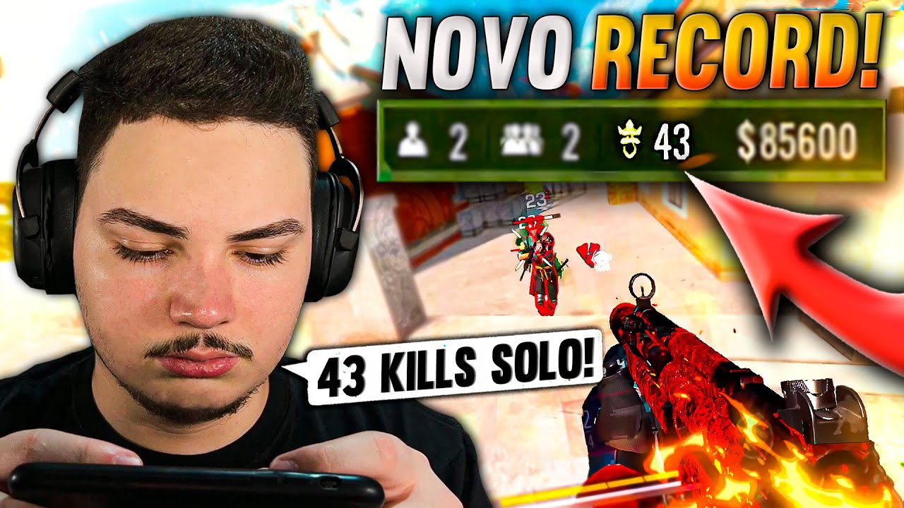 *NOVO* RECORDE MUNDIAL de KILLS do BLOOD STRIKE 🔥 (43 KILLS no SOLO ...