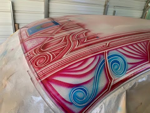Lowrider Graphics kandy paint at home - YouTube