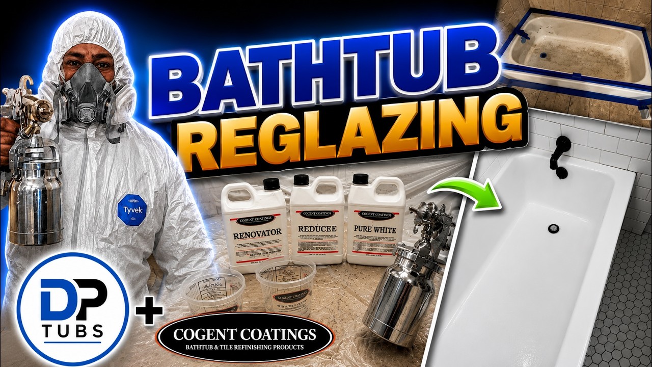 HOW TO REPAIR & REGLAZE A BATHTUB USING COGENT COATINGS BATHTUB REPAIR ...