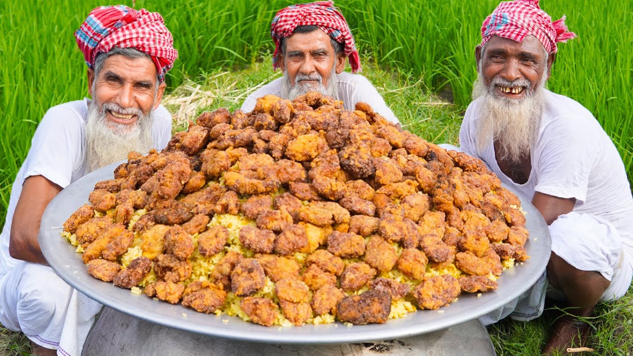 Chicken Nuggets Recipe Of Grandpa - Food For Old Age Poor & Disabled ...