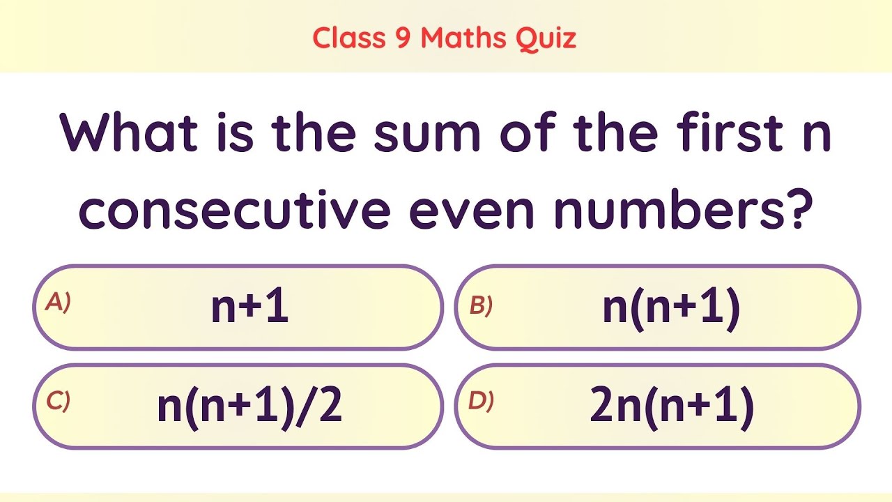 Class 9 Maths Quiz – 20 Must-Solve Maths Questions for Class 9 Students ...