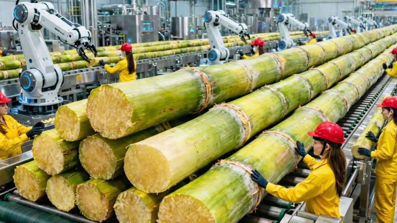 Inside a Modern Cane Sugar Factory: From Fresh Sugarcane to Pure Golden ...