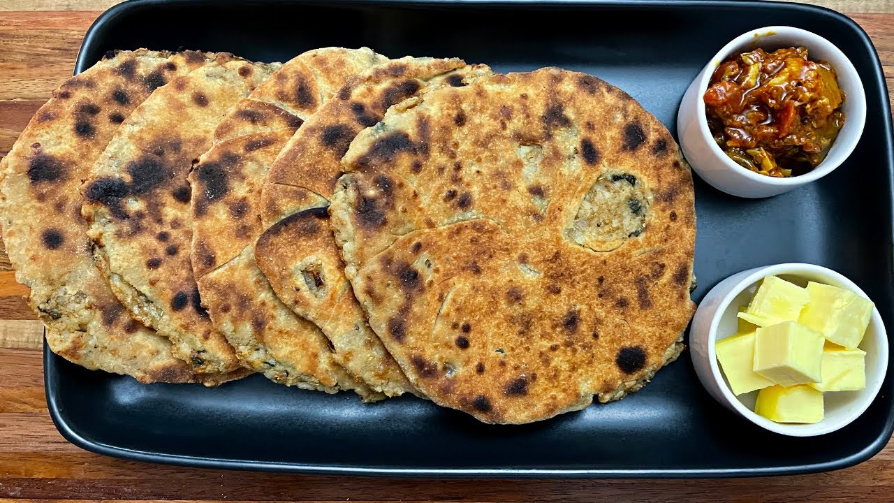 Oven Baked Parantha (in Hindi) | Tandoori Stuffed Prantha In Oven - YouTube