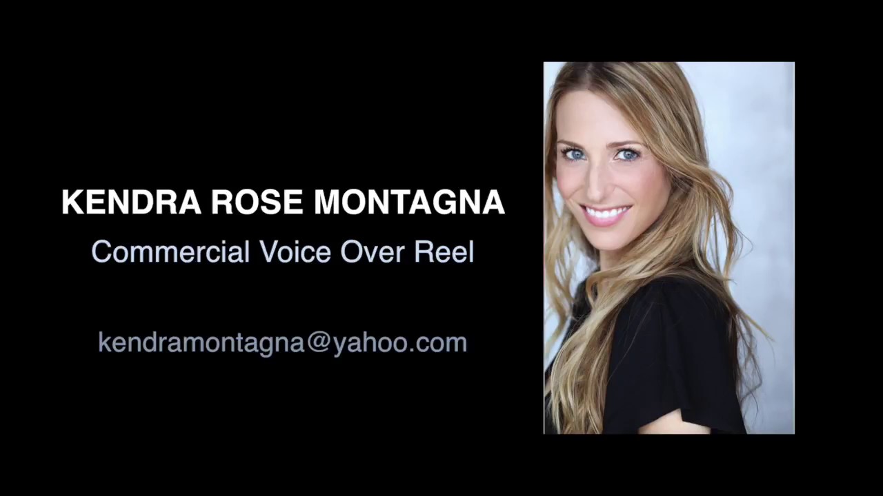 Commercial Voice Over Reel | KENDRA ROSE MONTAGNA - YouTube