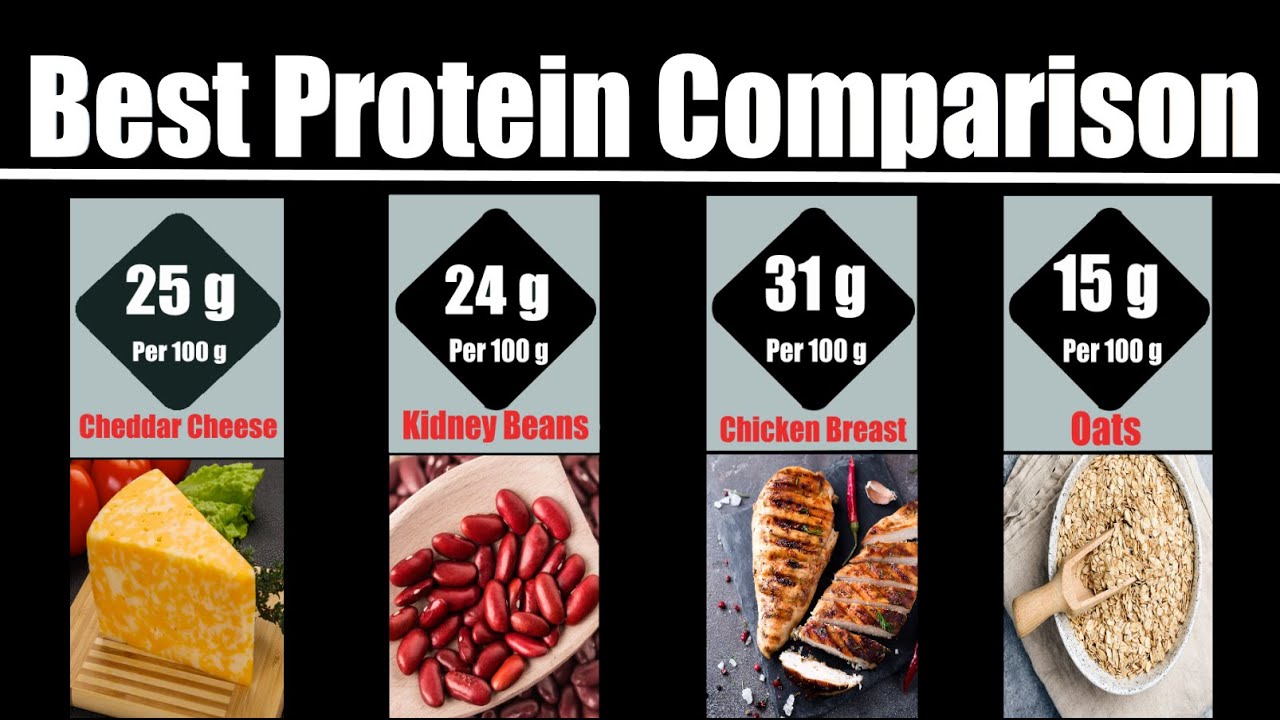 Comparison Highest Protein Foods In The World -2021 | Best Protein ...