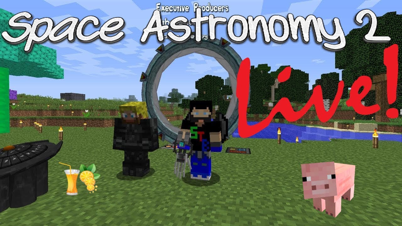 Minecraft Space Astronomy 2 Live 12 - YouTube