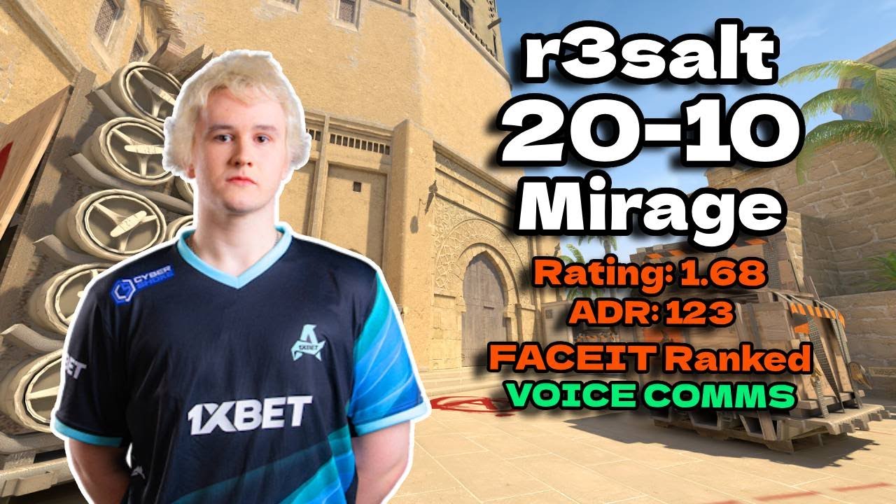 r3salt 20/10 (Mirage) FACEIT Ranked July 07, 2024 | CS2 POV - YouTube