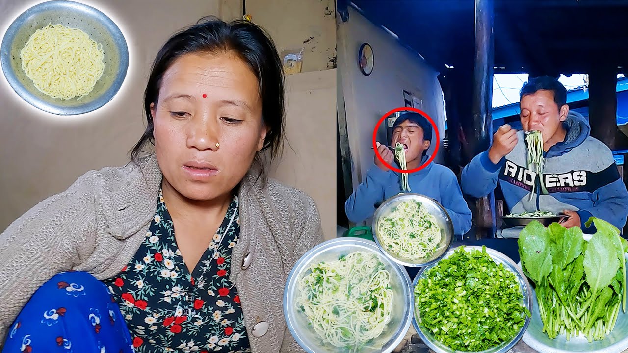 sarmila cooks vegetable noodles for Bhumi & Bijaya @bhumicooking - YouTube