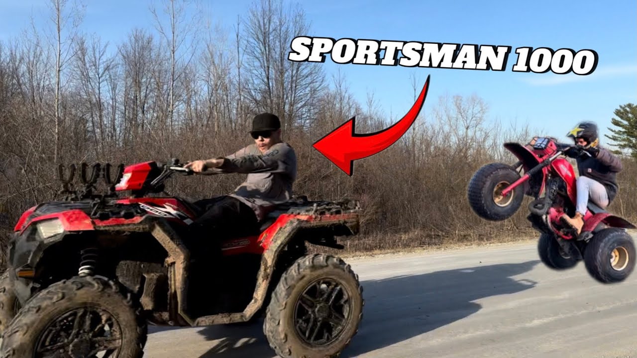 1000CC QUAD GUY WANTED TO RACE MY 250R - YouTube
