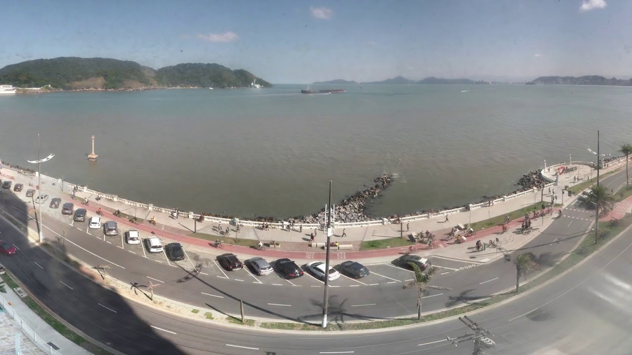 Panorama do final de semana na Ponta da Praia de Santos (SP) - YouTube