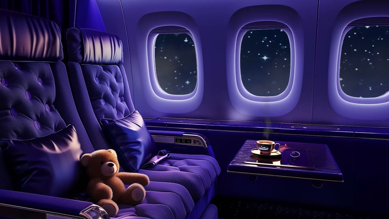 Soothing Airplane Sounds for Sleeping | First Class Relaxation to beat ...