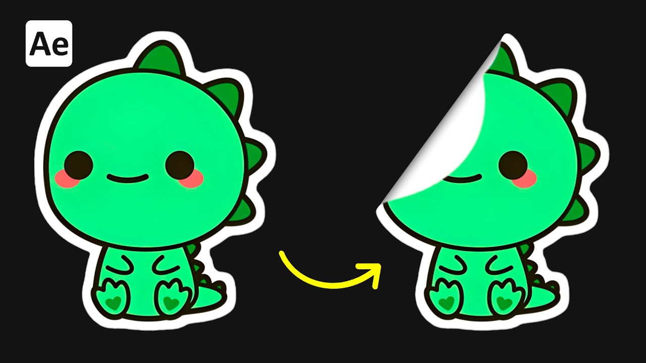 🌟 Como hacer el efecto DESPLIEGUE DE STICKERS en After Effects 😎 - YouTube