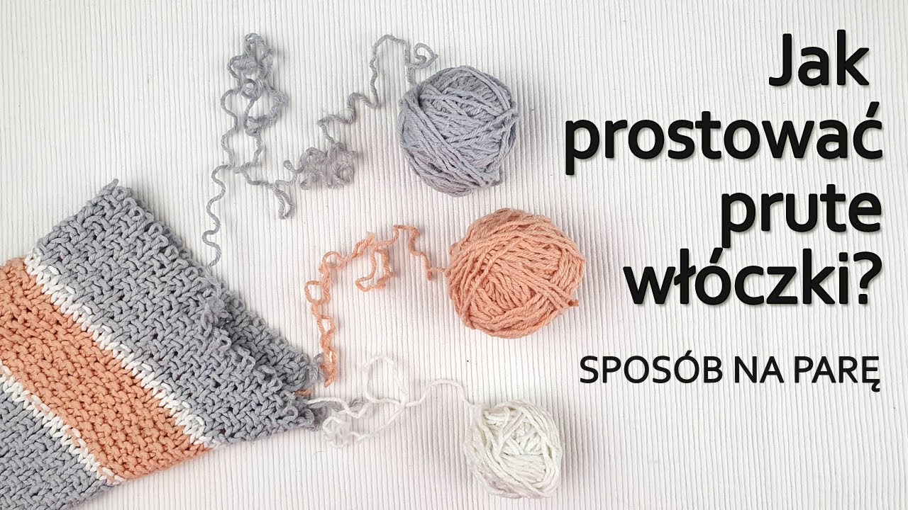 Jak prostować prute włóczki? Tutaj sposób nad gorącą parą z garnka ...