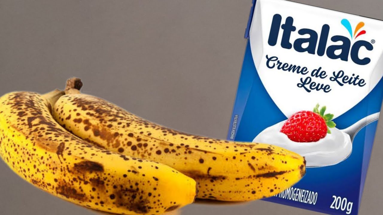 MISTURE BANANA E CREME DE LEITE E VEJA O QUE ACONTECE, SEU LANCHE ...