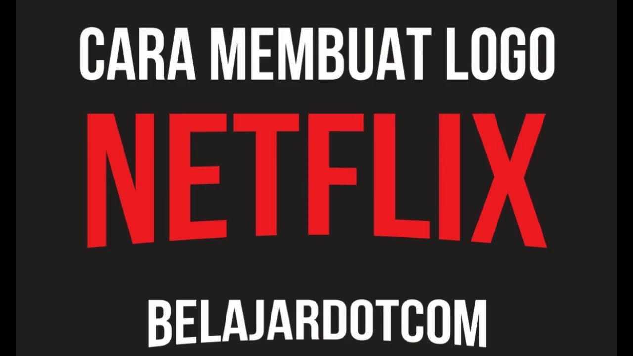 Cara Membuat Logo Text NETFLIX di CorelDRAW - YouTube