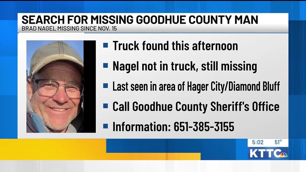 Missing Goodhue County man’s truck found, person still missing - YouTube