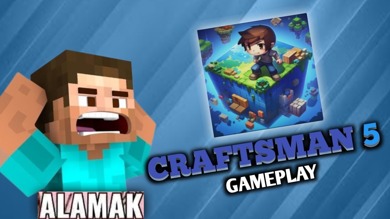 Aku mencoba bermain game Craftsman 5 - YouTube