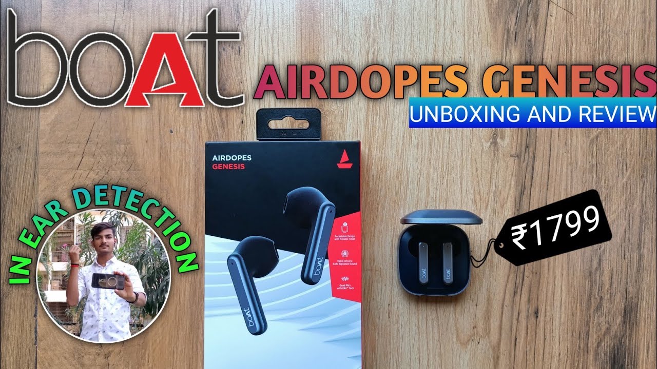boAt Airdopes Genesis Earbuds 🔥 Unboxing And Review🔥IN EAR DETECTION 🔥 ...