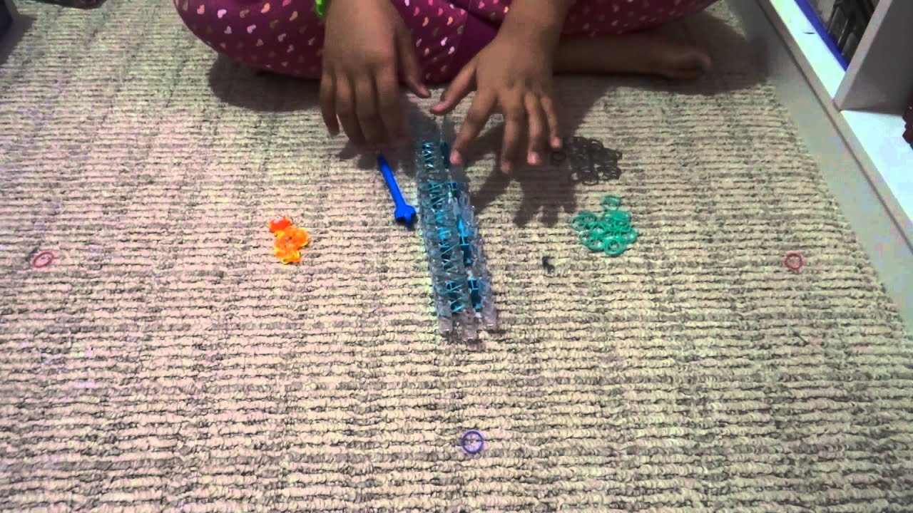Single Chain Bracelet - Rainbow Loom - YouTube