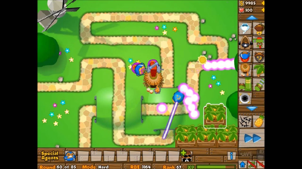 Bloons Tower Defense 5 - Monkey Lane - Hard mode - YouTube