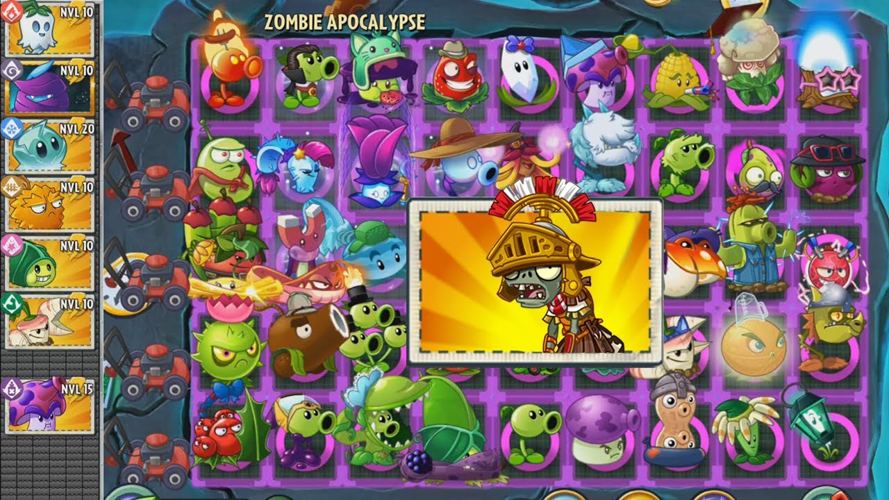 Plants vs Zombies 2 - 1000 Zombi Centurión vs Todas las Plantas - YouTube
