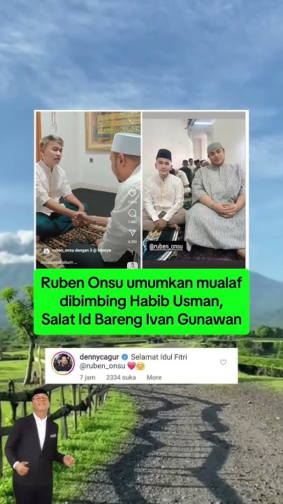 ruben onsu umumkan mualaf dibimbing habib usman #berita #selebritis - YouTube
