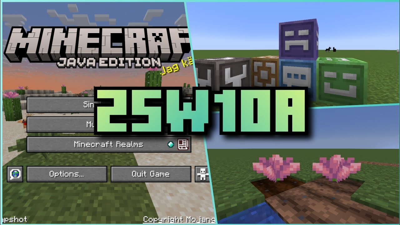 Minecraft 1.22 or 1.21.5 Snapshot 25w10a! Spring Drop Is DONE! NEW PANORAMA! New Textures! - YouTube