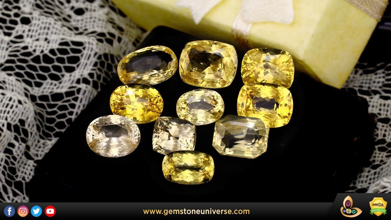 Finest Unheated Certified Yellow Sapphire Pukhraj In India from ...