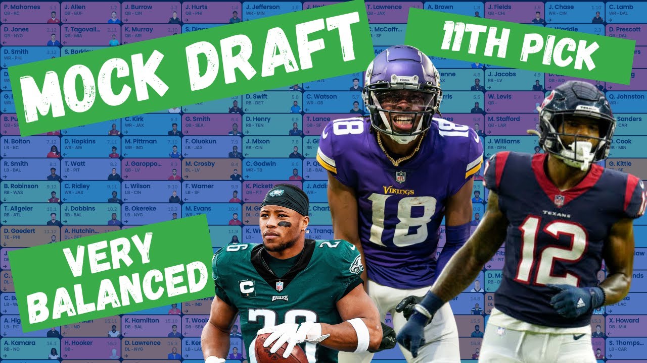 Balanced Draft, 11th Pick Strategy, Superflex Mock Draft - YouTube